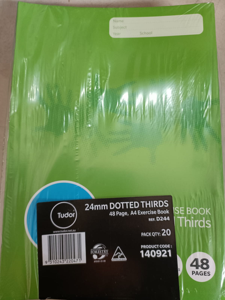 Exercise Book A4 48 Page 24mm Dotted Thirds – Network Educational Australia