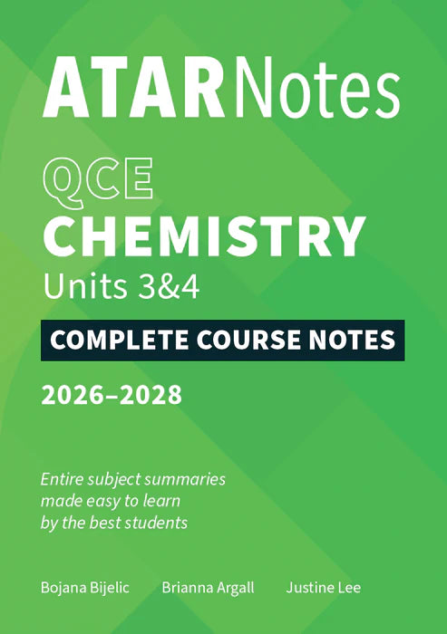 ATAR Notes QCE Chemistry 3&4 Notes (2026-2028) 9781923348226 ATAR Notes ...