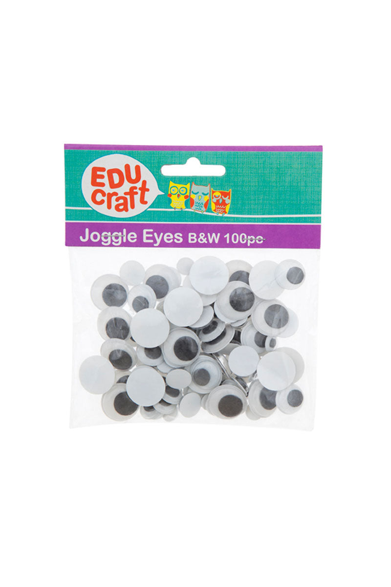 Joggle Eyes - Black & White Pk100 10043 – Network Educational Australia